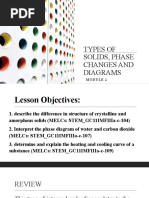 General Chemistry 2: 2 Semester - Module 2 Types of Solids, Phase ...