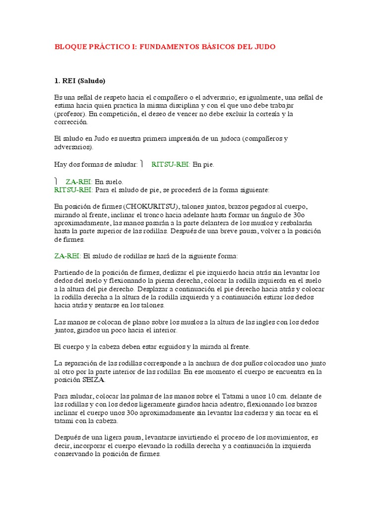 Fundamentos Básicos del Judo | PDF | Judo | Hombro