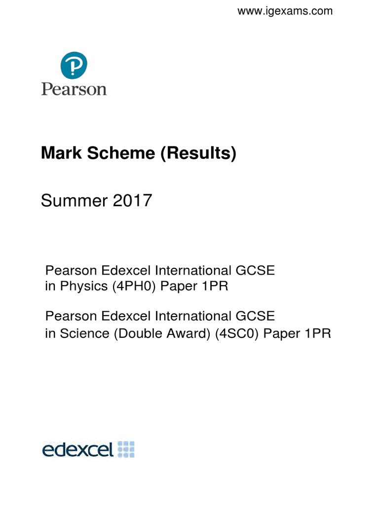 June 2017 (R) MS - Paper 1P Edexcel Physics IGCSE | PDF | Nuclear Fission | Neutron