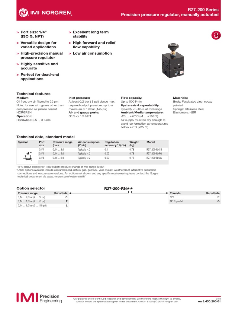 R27 200 Manual | PDF | Pressure | Mechanical Engineering