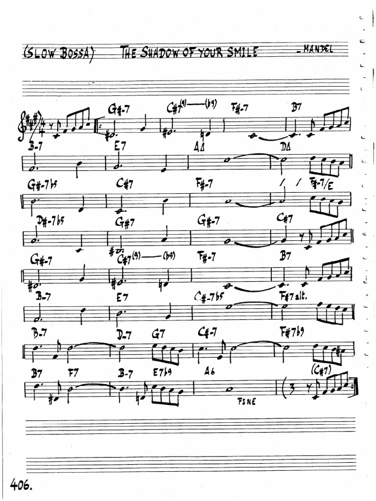 The Shadow of Your Smile - BB | PDF