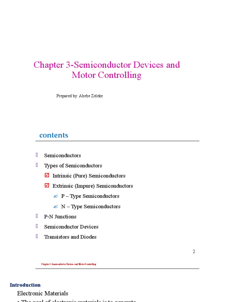 Chapter 3 - Semiconductor Devices | PDF | Semiconductors | Bipolar ...