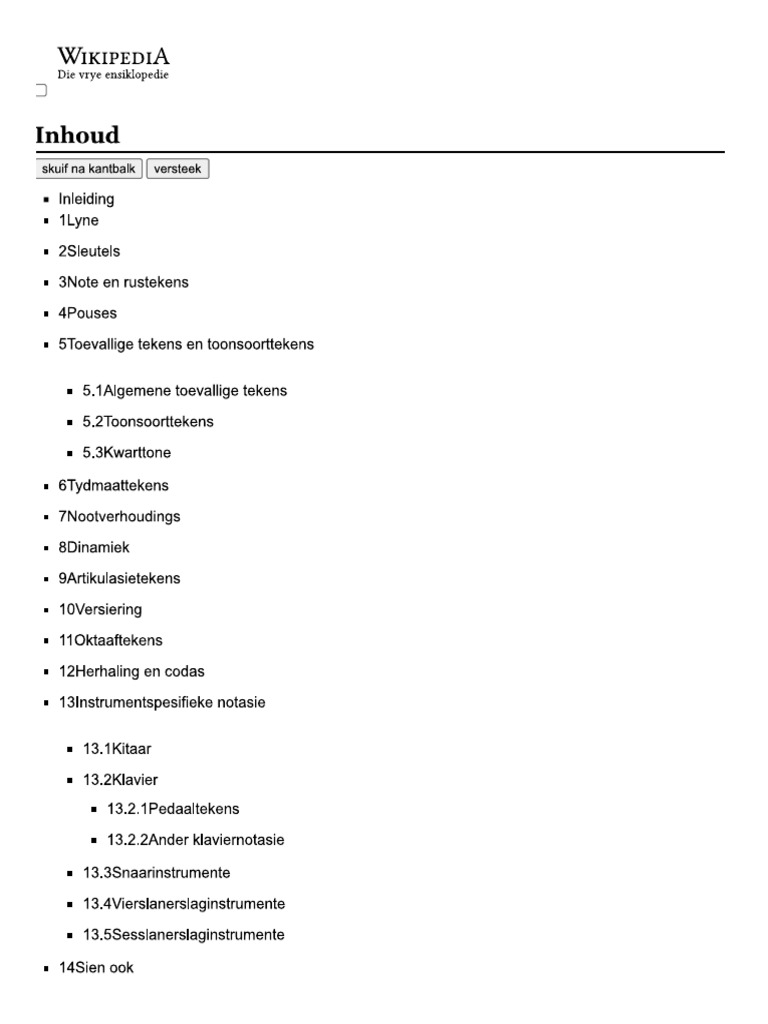 Musiek Teorie Afrikaans PDF | PDF