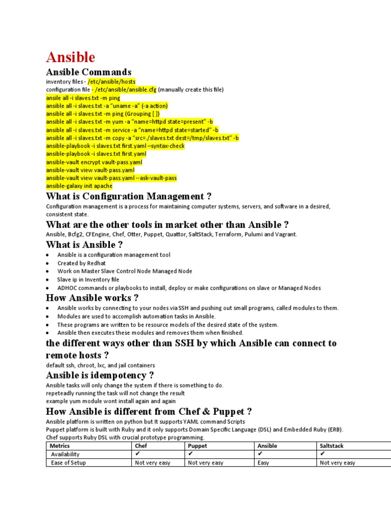 Ansible - Interview Q&A-2 | PDF | Computing | Software Engineering