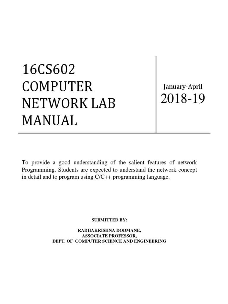 CN Lab Manual | Download Free PDF | Routing | Network Protocols