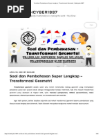 Soal Dan Pembahasan Super Lengkap - Transformasi Geometri - Mathcyber1997 | PDF