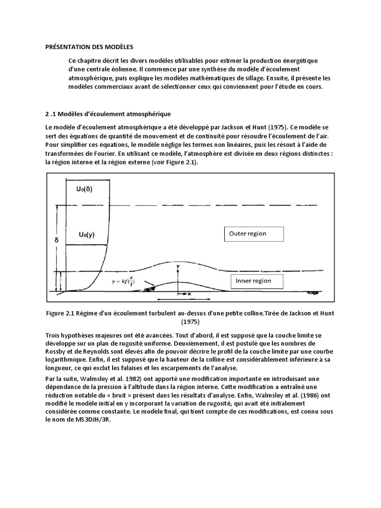 Modèles d'estimation de production éolienne | PDF | Énergie éolienne ...
