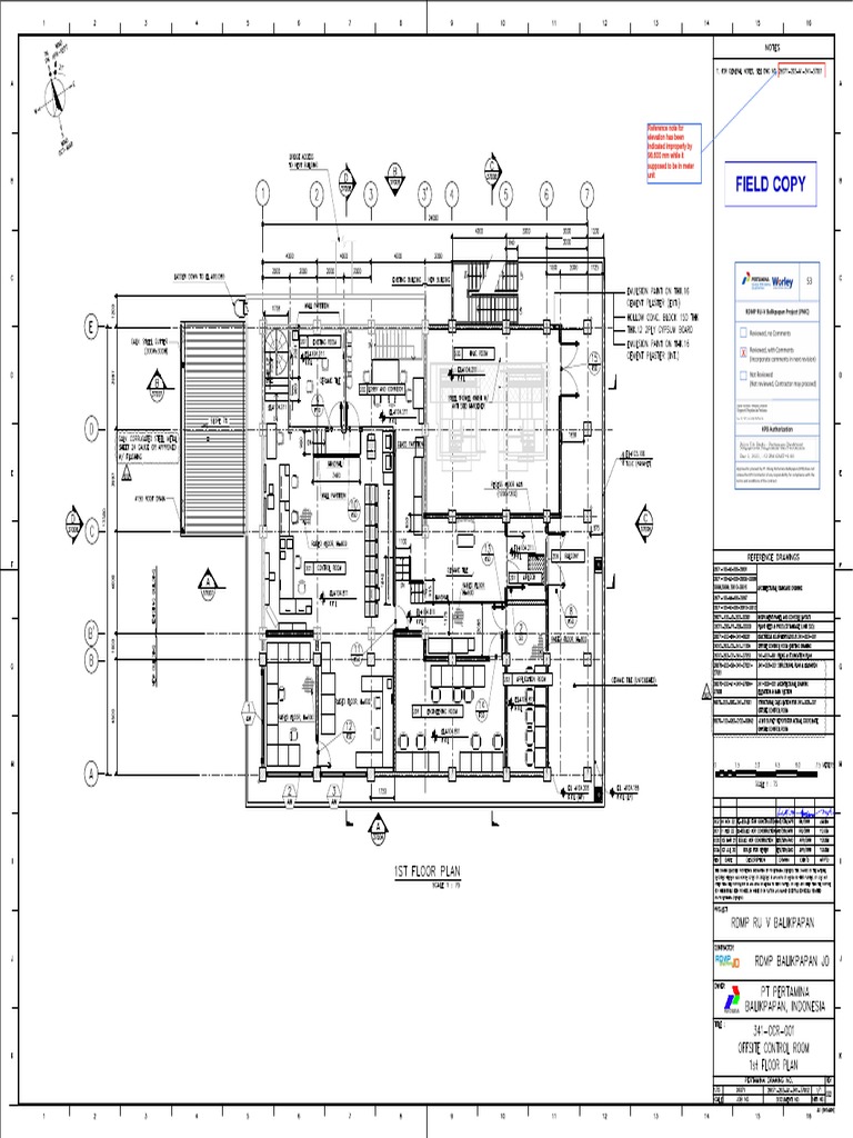 26071-203-A1-341-37002 REV.002 341-OCR-001 Offsite Control Room 1st Floor Plan | PDF
