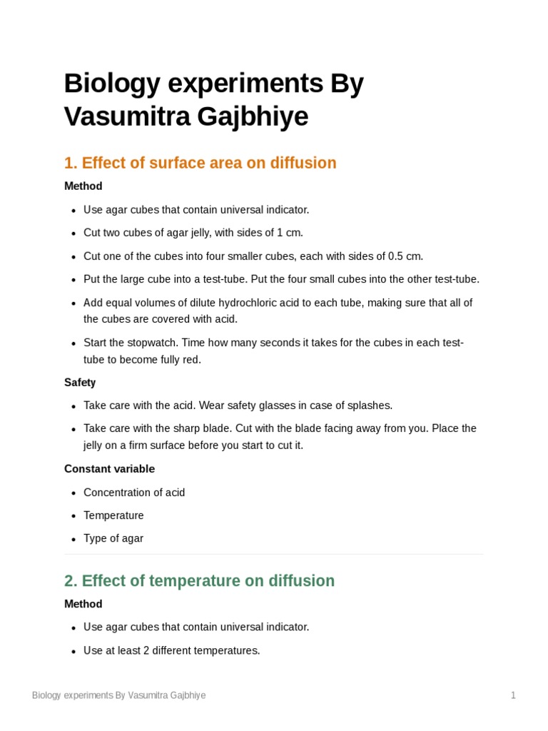 Essential Biology Experiments Guide | PDF | Water | Photosynthesis