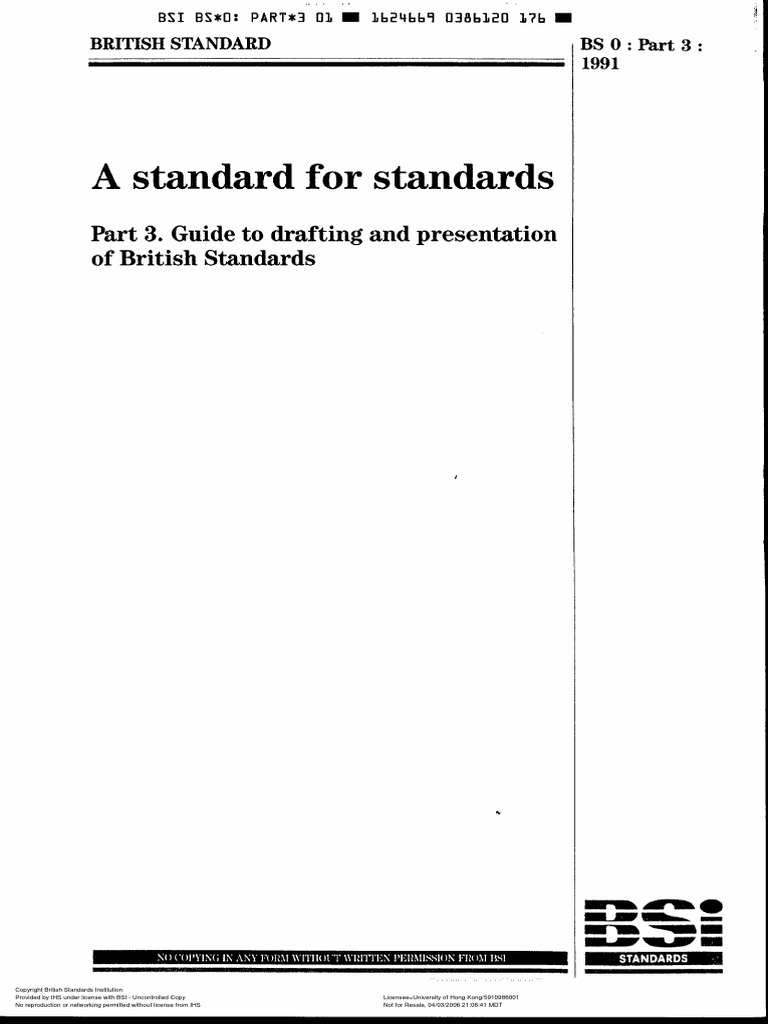 BS0-3 (1991) With AMD 1 PDF | PDF | Specification (Technical Standard ...