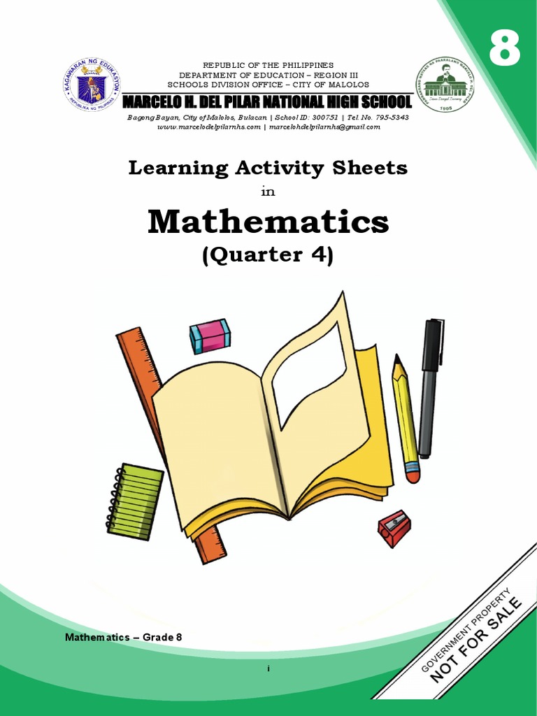 Quarter 4 Weeks 1 To 4 Updated 1 | Download Free PDF | Triangle | Theorem