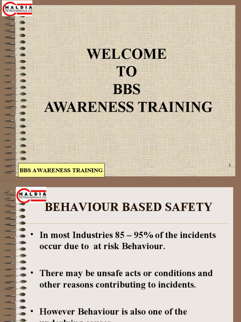 BBS Awareness TRG | PDF | Behavior | Safety