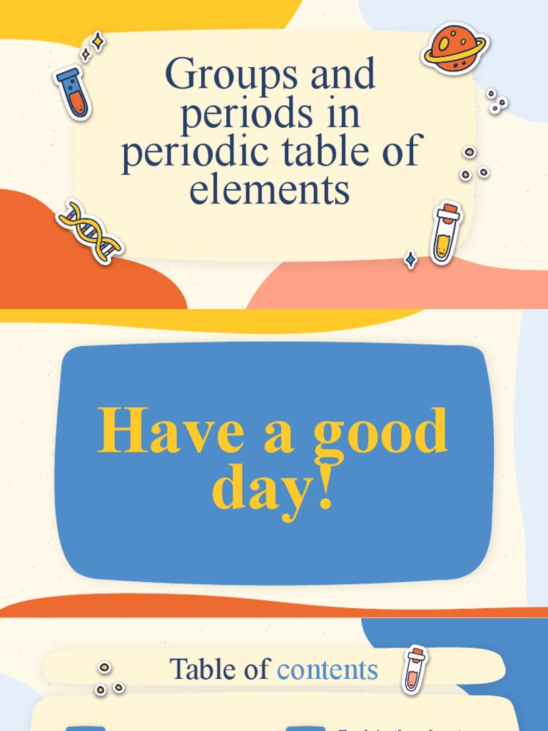 Understanding Periods and Groups in Elements | PDF | Periodic Table ...