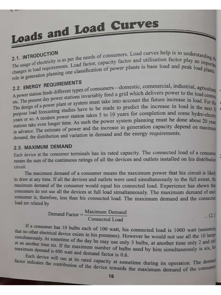 Loads & Load Curves PDF | PDF