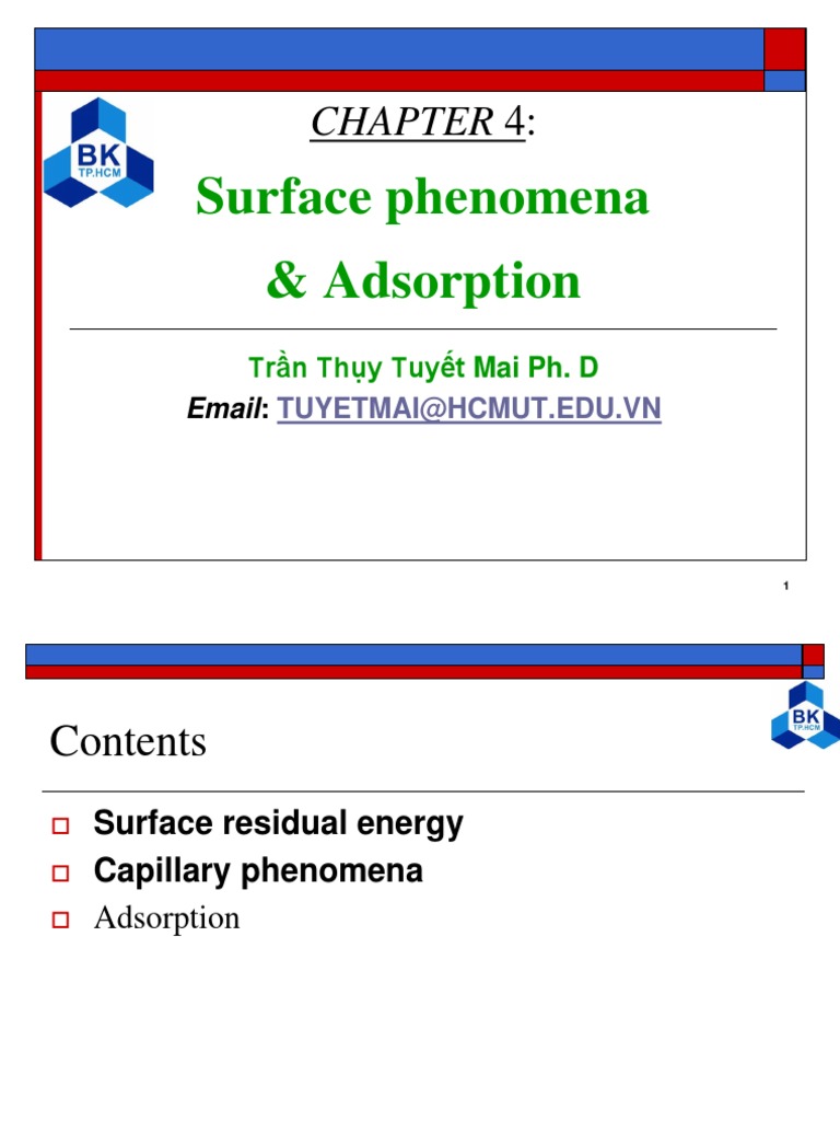 Chapter 4-PhyChem 2 - Surface Phenomena Adsorption | PDF