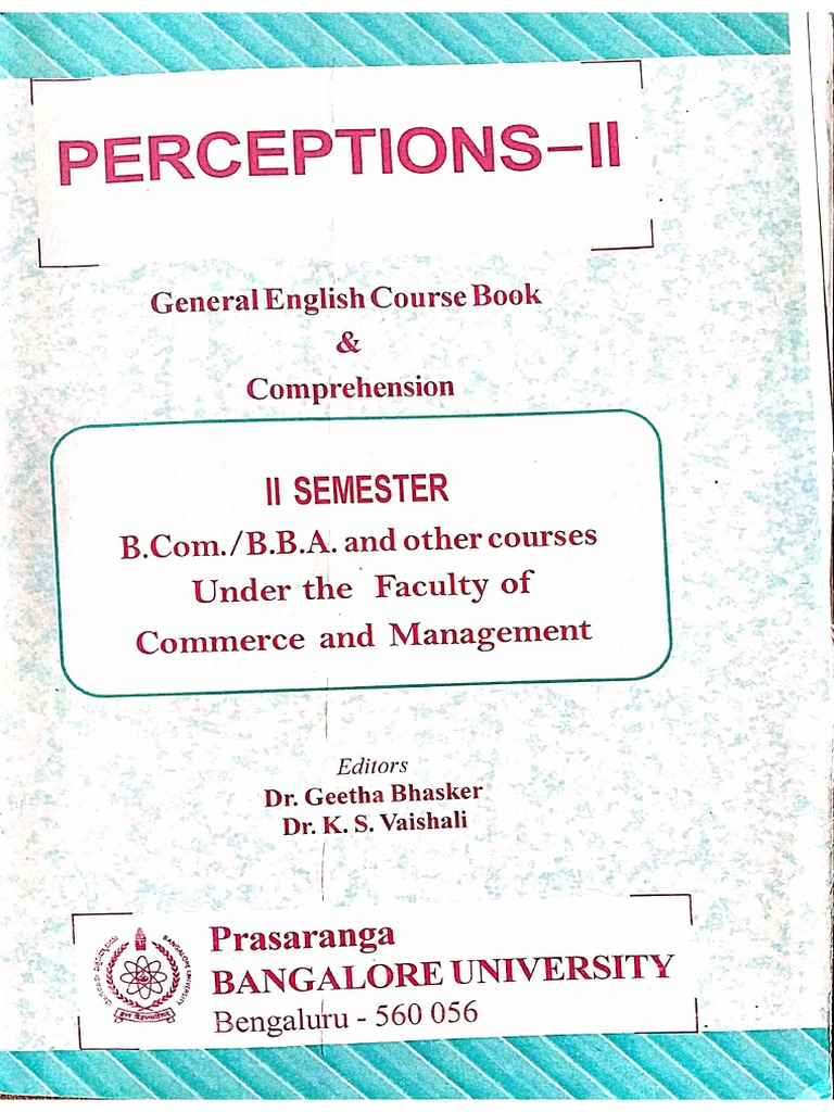 II Sem English Textbook PDF | PDF
