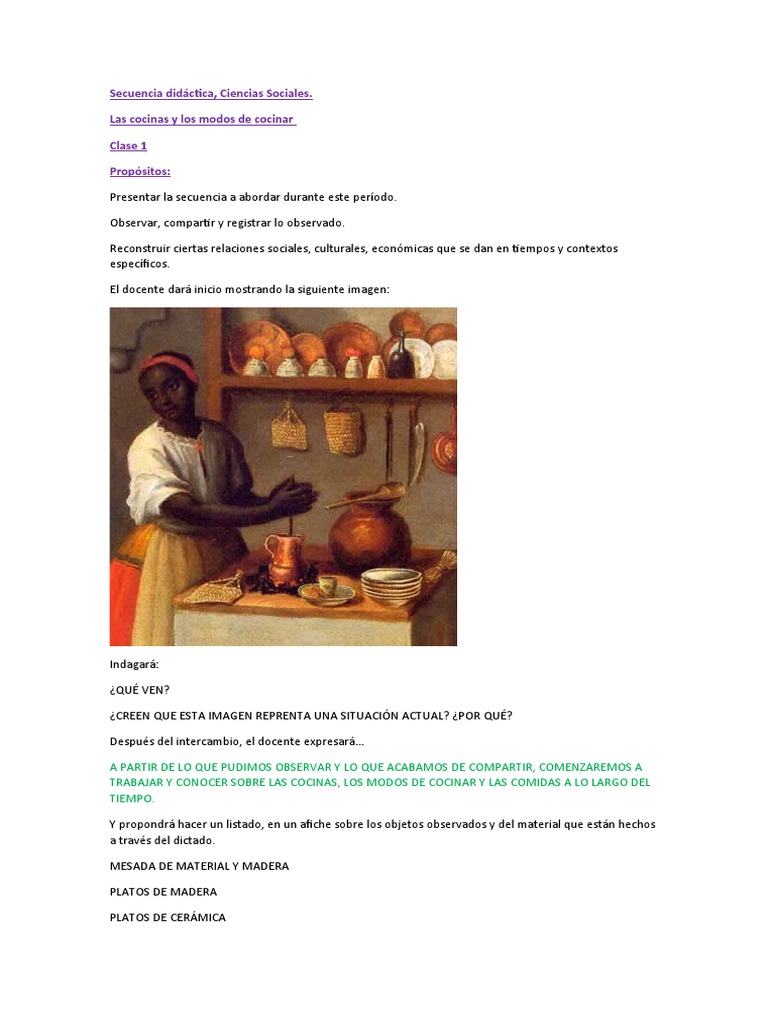 Cocinas y Modos de Cocinar Primer Grado | PDF | Estufa de cocina | Inicio