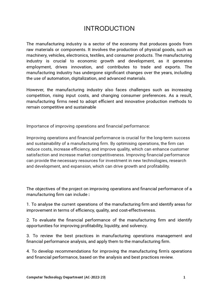 EDE Micro Project Report | PDF | Lean Manufacturing | Supply Chain EDE Micro Project Report | PDF | Lean Manufacturing | Supply Chain