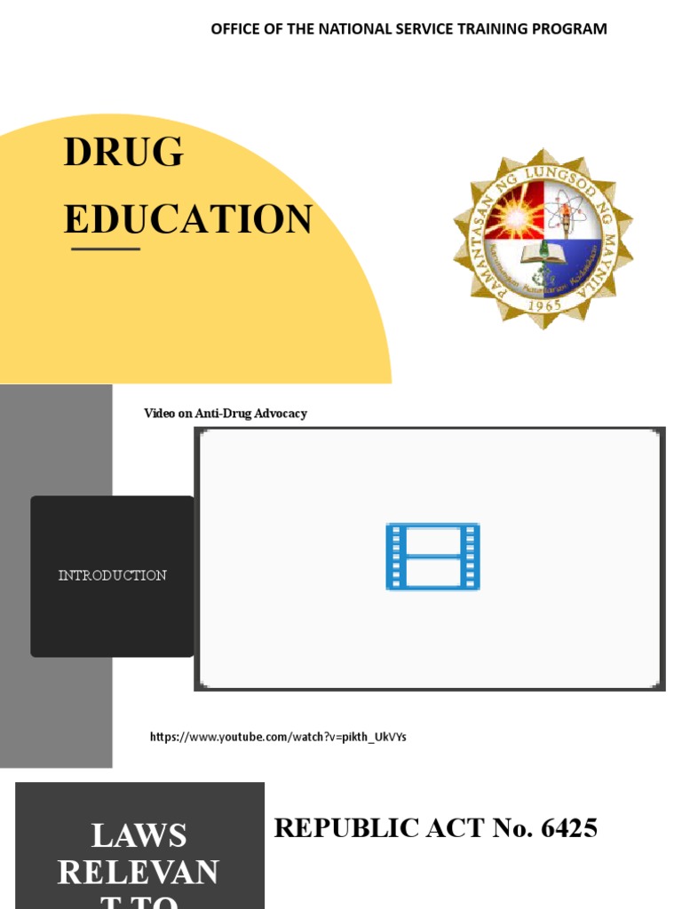 NSTP Common Module 2 Drug Education | PDF | Substance Dependence | Drug ...
