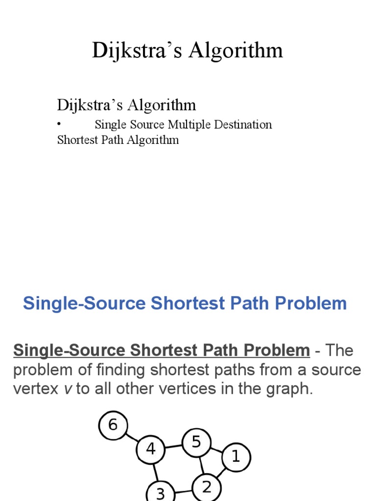 Dijkstra's Algorithm Guide | PDF | Mathematical Relations | Theoretical ...