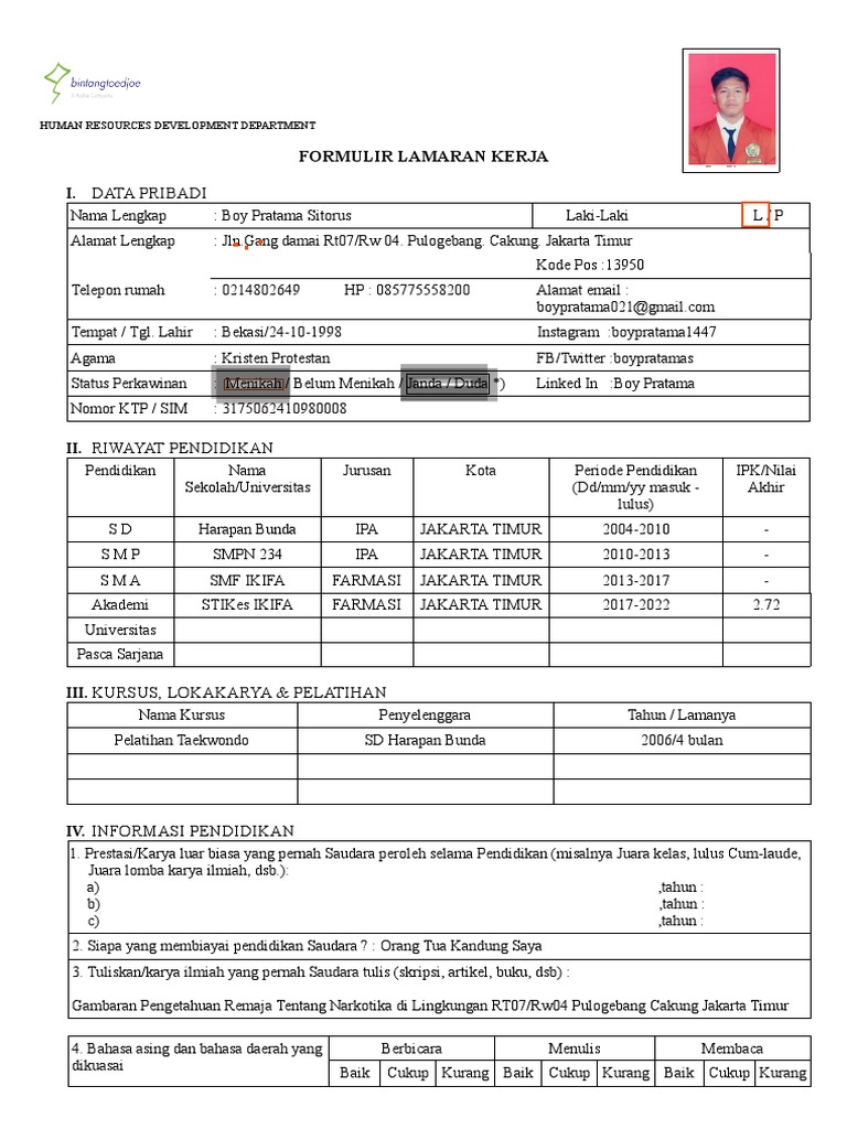 FLK - Boy Prata Sitorus | PDF