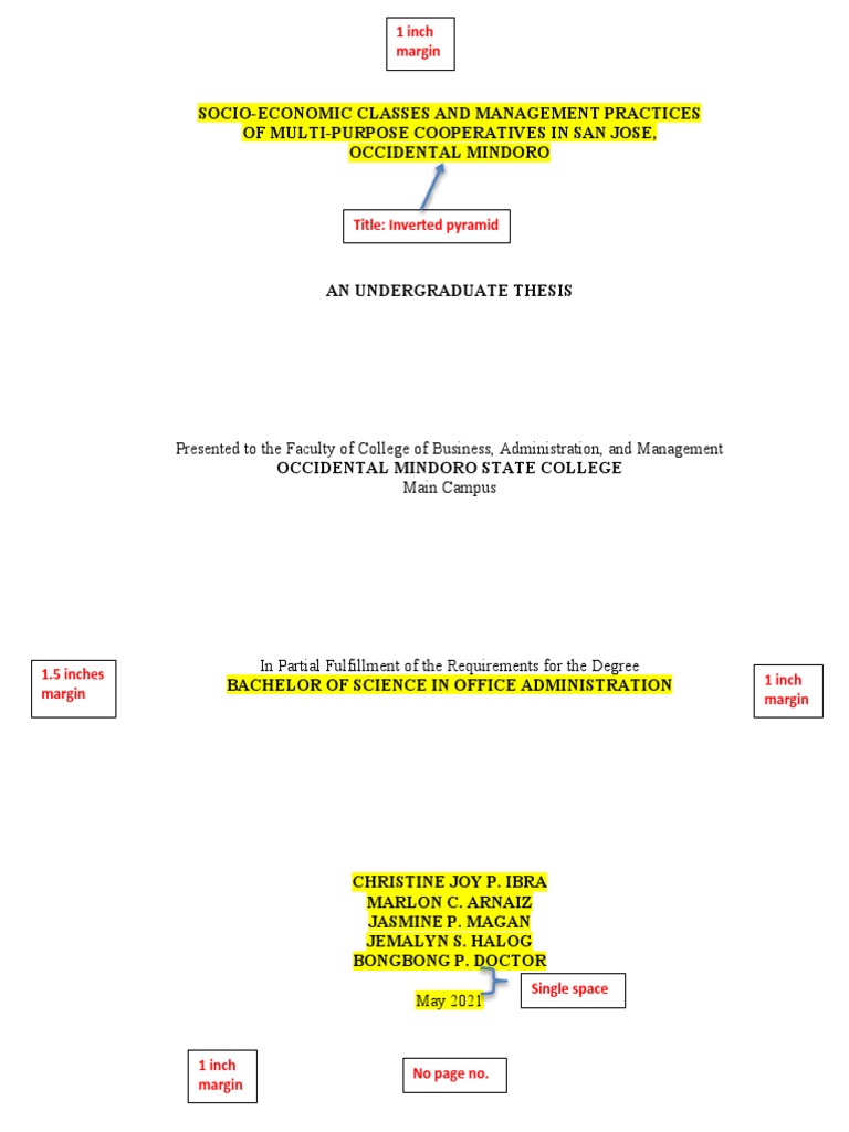 Undergraduate Thesis Format New | PDF | Statistics | Methodology