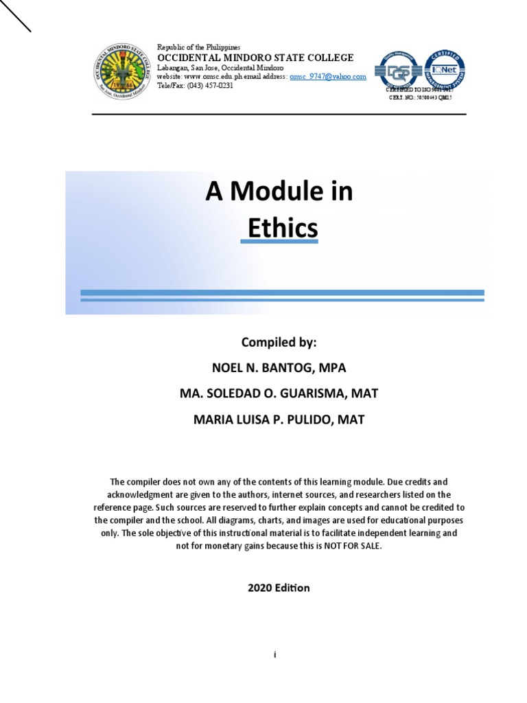 IM Ethics | PDF | Morality | Relativism