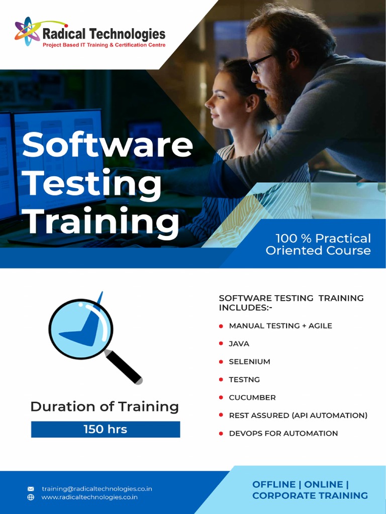 Software testing Brochure | PDF