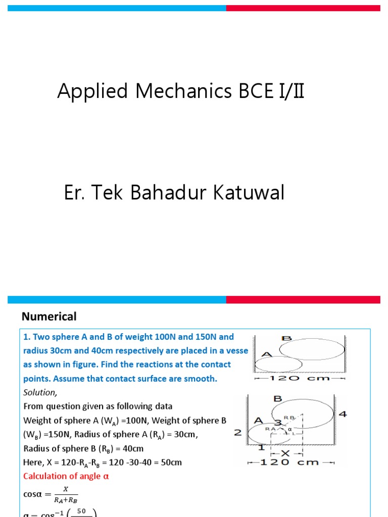 UNIT 2 - Numerical (Case I) | PDF | Sphere | Equations