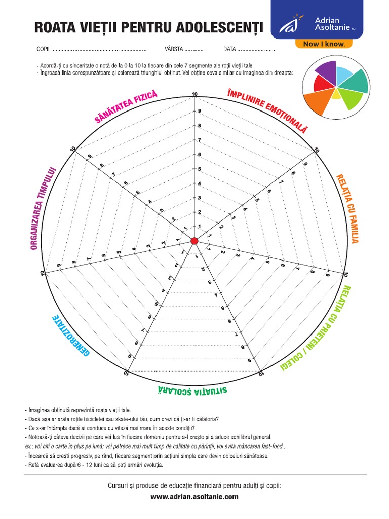 Roata Vietii Adolescenti | PDF