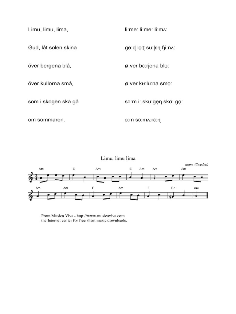 Limu, Limu, Lima | PDF