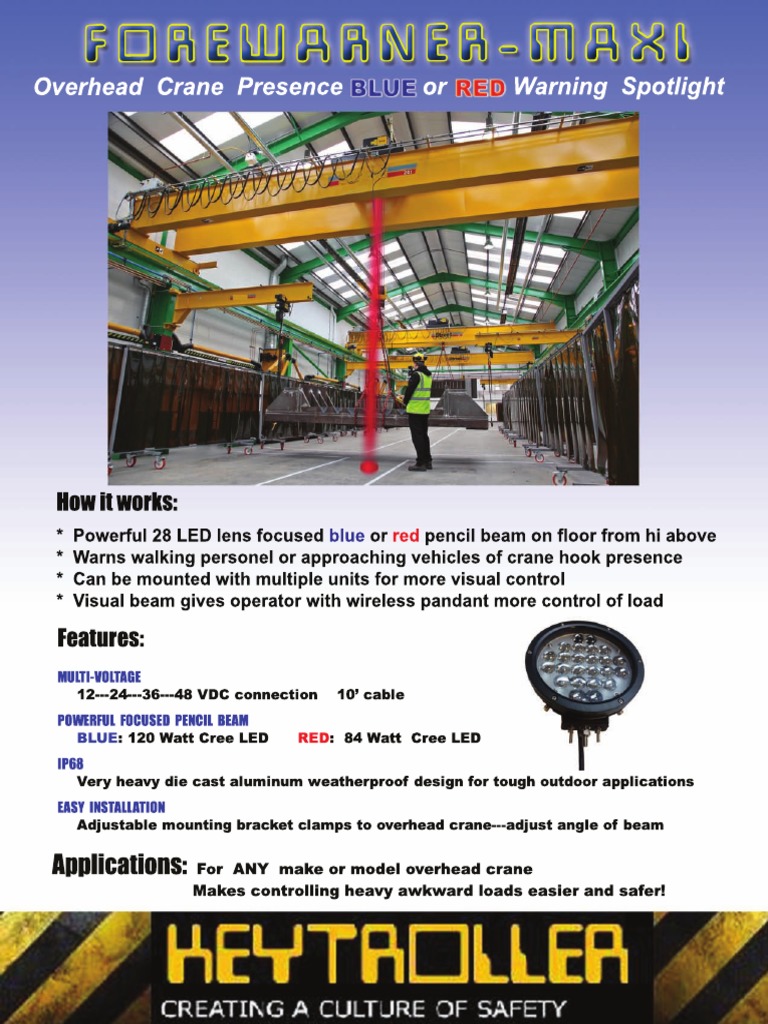 Keytroller Spot Light FWN-120W-MAXI-B | PDF