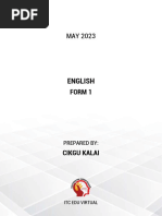 Paper 2 English Form 1 Exam 2 2023 | PDF | Educational Assessment And ...