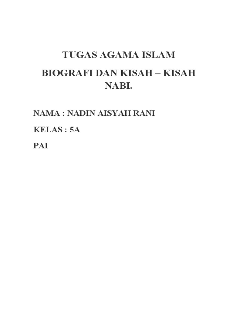 Tugas Agama Islam Nadin | PDF