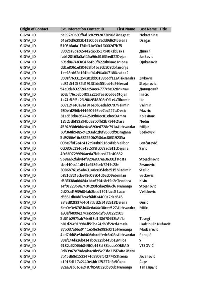 Template_Person (1).xlsx | PDF | Serbia