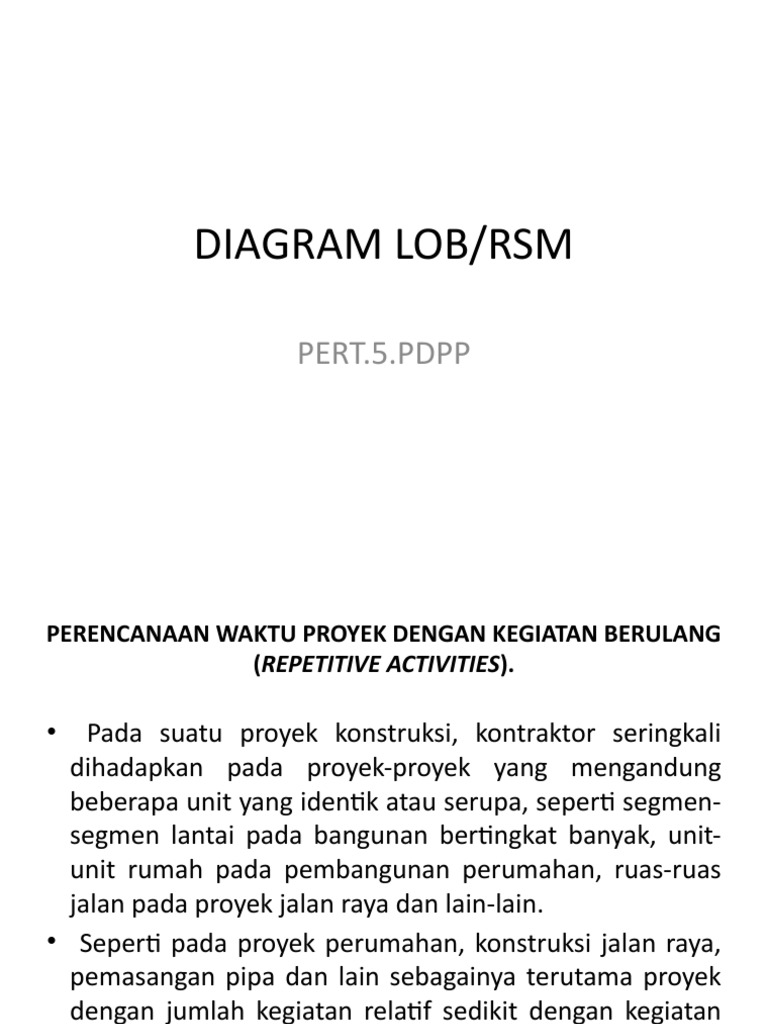 Pert.5. - Diagram Lob Atau RSM | PDF