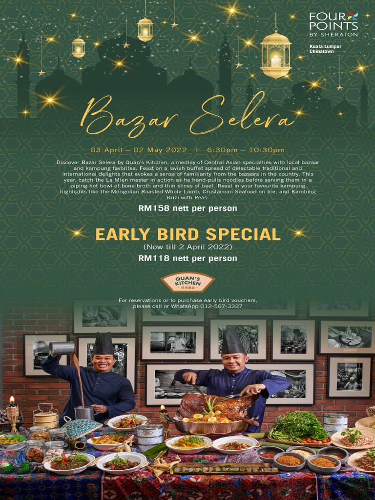 FPKL Ramadan 2022 Early Bird and Menu - FINAL | PDF