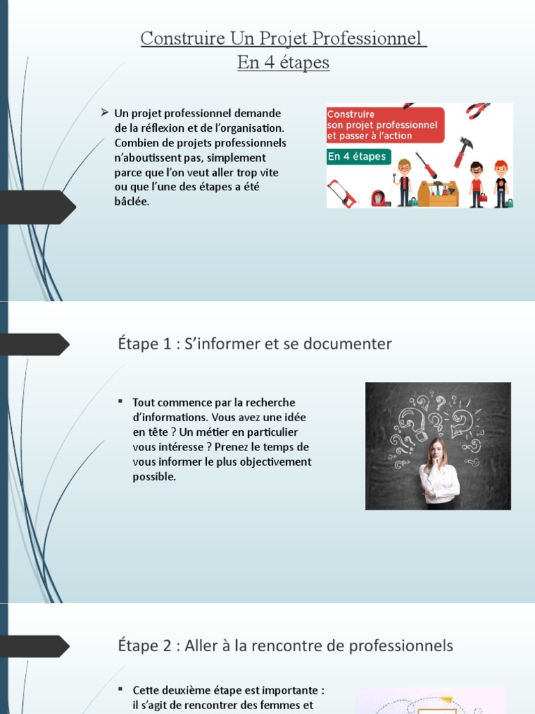 Construire Un Projet Professionnel | PDF