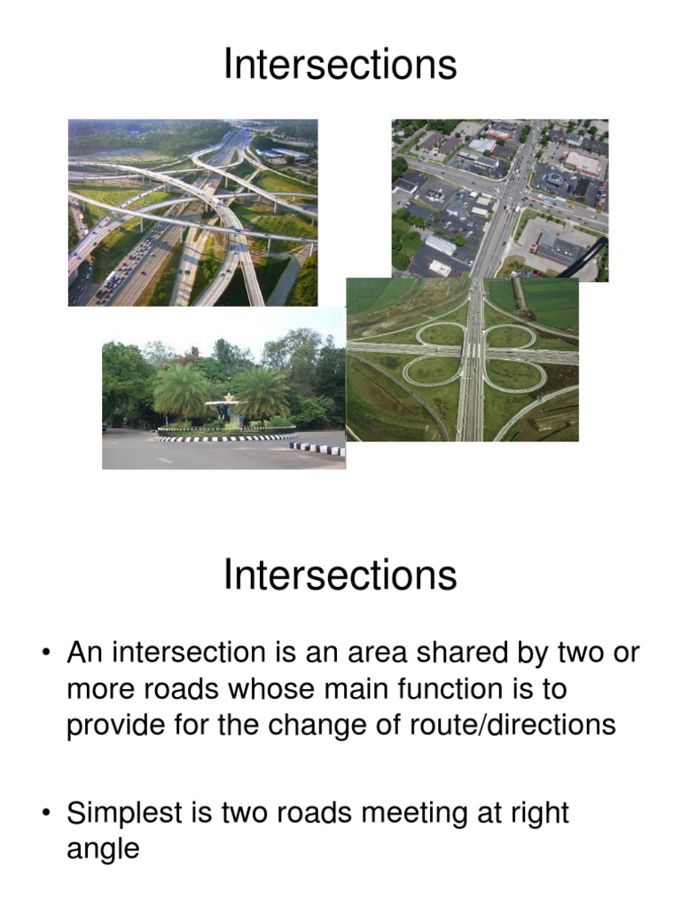 Intrscn | PDF | Traffic | Intersection (Road)