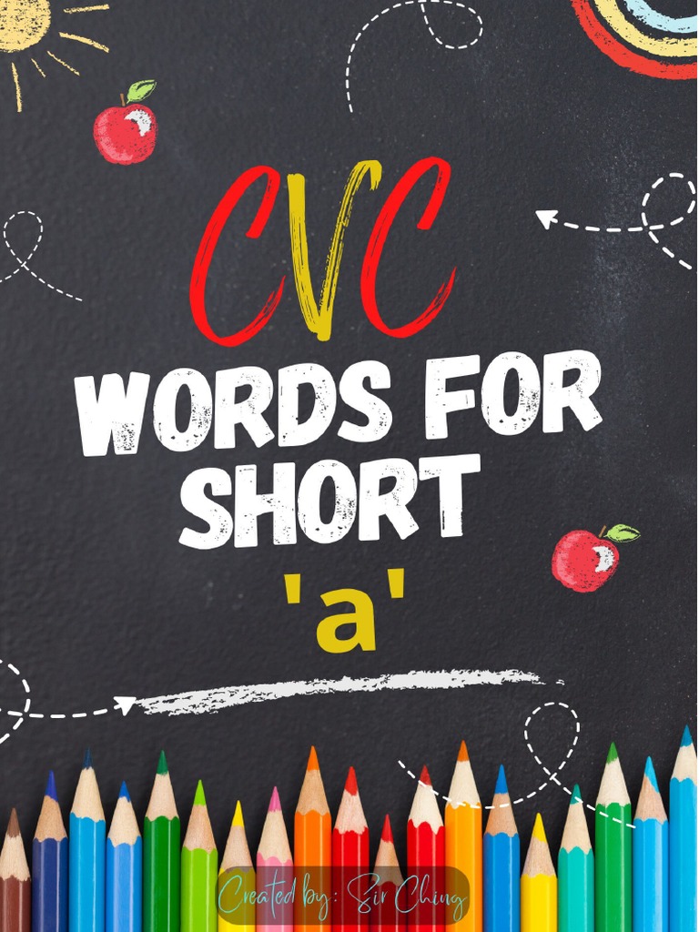 CVC Words For Short - A | PDF