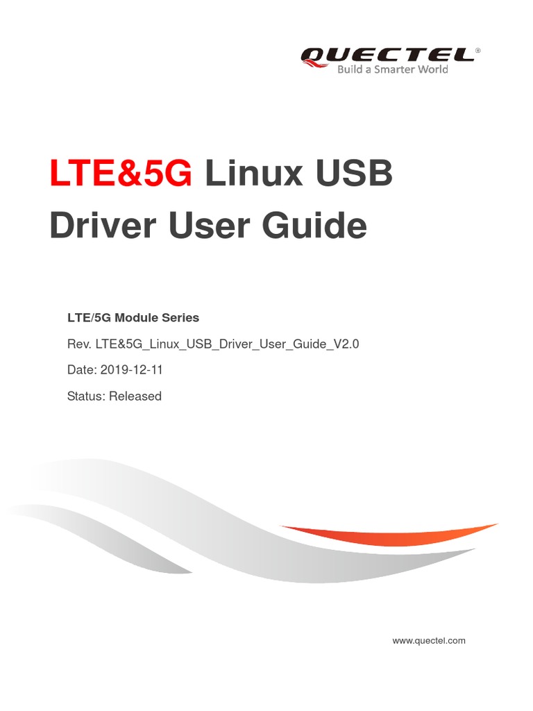 Quectel LTE5G Linux USB Driver User Guide V2.0 | Download Free PDF ...