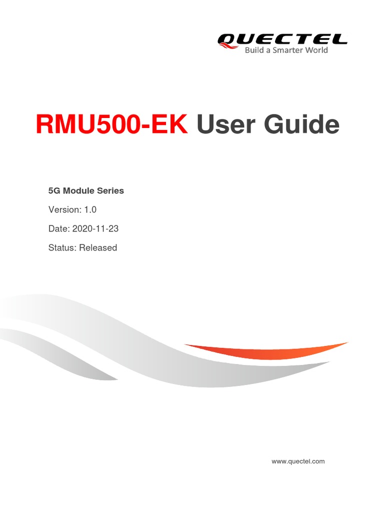 Quectel RMU500-EK User Guide V1.0 | PDF | Usb | Cellular Network