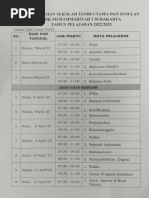 Jadwal Pengawas Ujian Semester Genap 2023.2024 | PDF