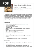 The Chewy Chocolate Chip Cookies | PDF | Chocolate | Caramel