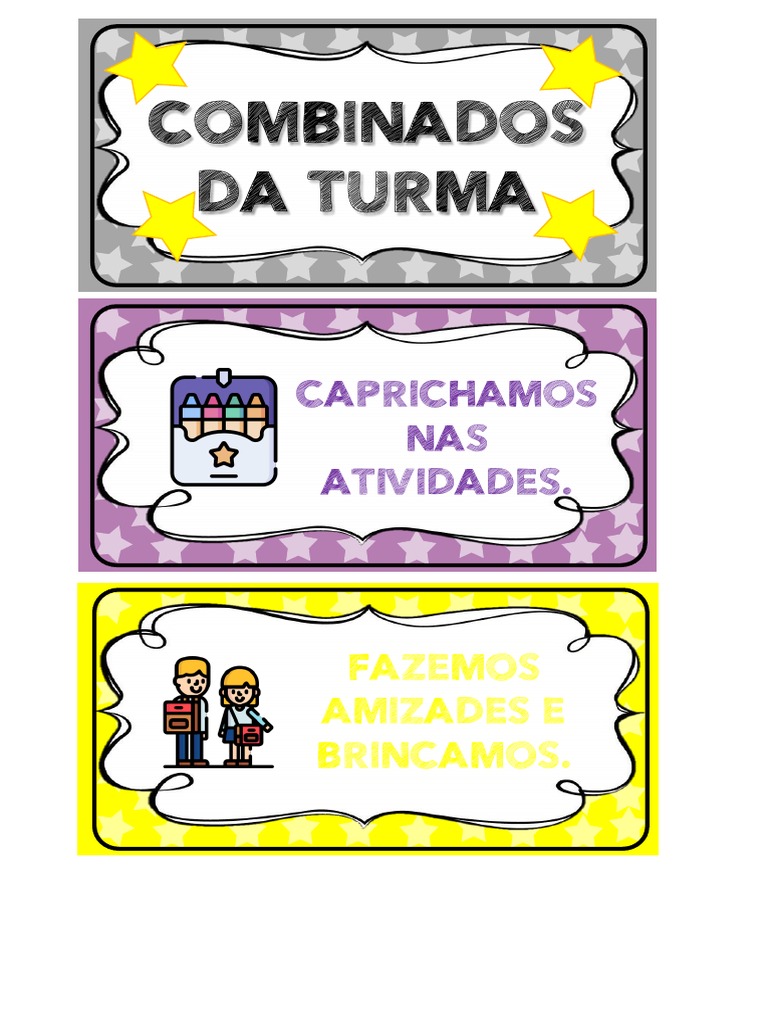 Combinados Da Turma Imprimir PDF | PDF