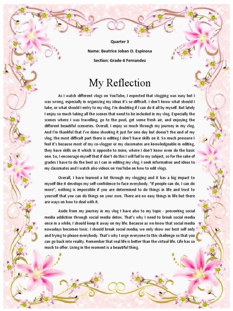 My Reflection | PDF