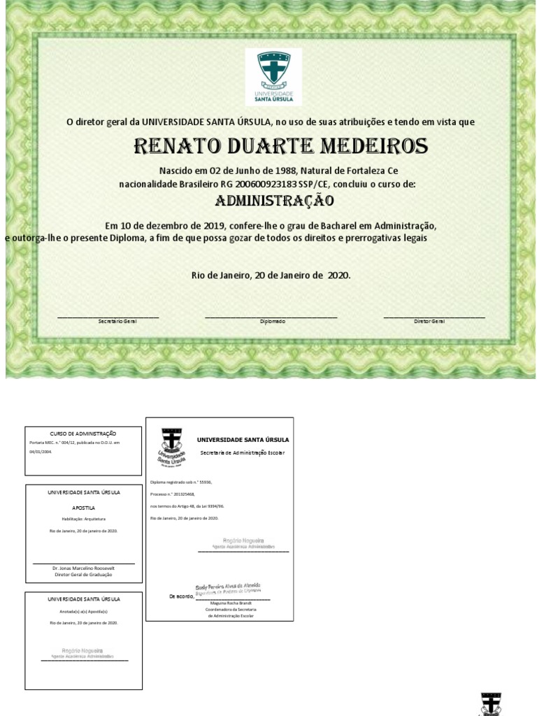 Diploma Adm Renato | PDF