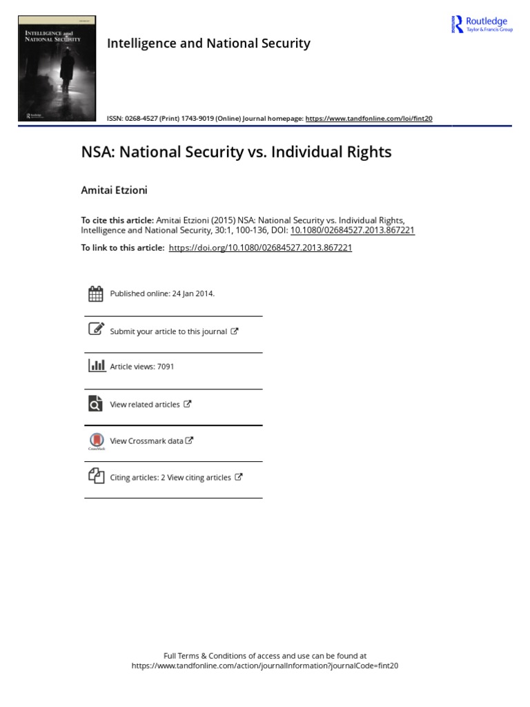 NSA National Security Vs Individual Rights | PDF | Al Qaeda | World ...