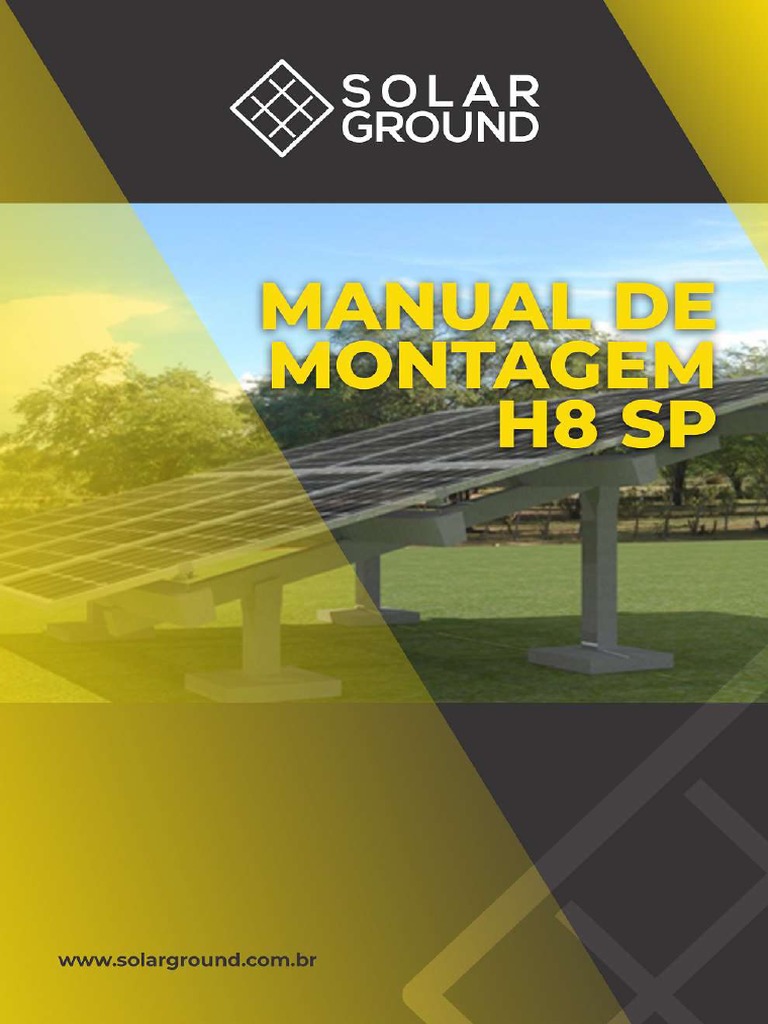 Manual Solarground Estrutura de Concreto Usina Fotovoltaica | PDF
