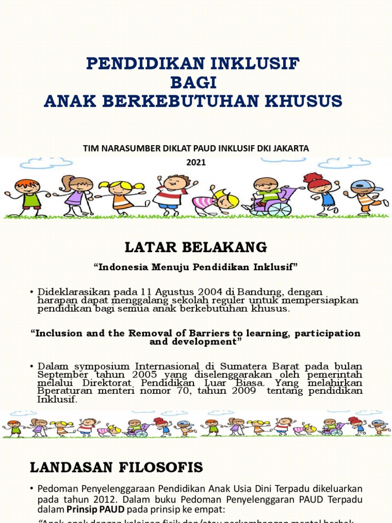 Pendidikan Inklusif Bagi Abk PDF | PDF